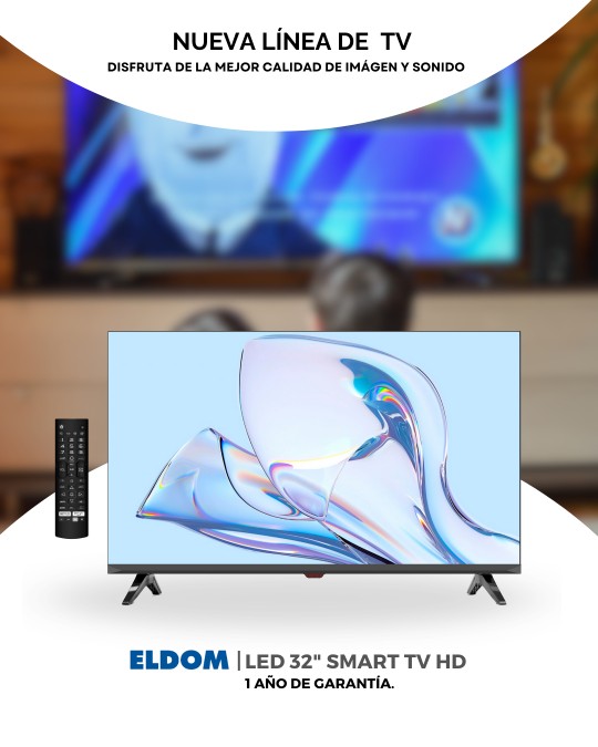 Laser TV :: Todo para el hogar - TV LED 32" ELDOM E32DM1600S HD FRAMELESS